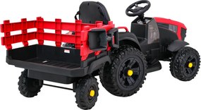 Ramiz Titánový traktor s přívěsem červený