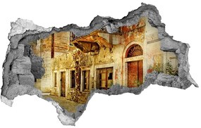 Wallmuralia Fototapeta díra na zeď 3D Uličky Řecko 95x73 cm