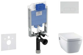 Ideal Standard ProSys - Set předstěnové instalace, sprchovací toalety a sedátka TECEone, tlačítka Oleas M2, Rimless, SoftClose, bílá ProSys80M SP127