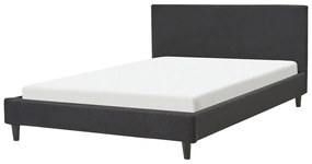 Čalouněná postel 140 x 200 cm černá FITOU Beliani