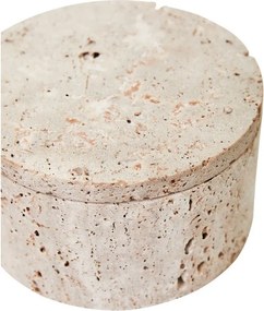 Dekorativní kamenný úložný box v přírodní barvě ø 14x8 cm Tibor – Premier Housewares
