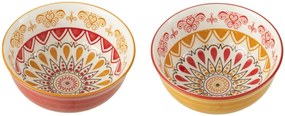 Set 2ks barevná porcelánová miska Bowl Jam - Ø11*5 cm/ 220ml