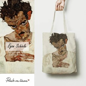 Lenbutik Taška Egon Schiele Autoportrét / Self-portrait with lowered head