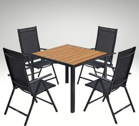 Vikio Zahradní set 90x90 pro 4 osoby přírodní V133P