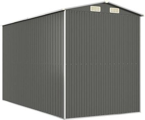 Zahradní kůlna světle šedá 192 x 357 x 223 cm pozinkovaná ocel 3147440