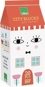 Vilac Dřevěné kostky Městský dům / od 3 let