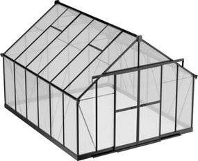 Skleník 245 x 305 x 370 cm, zesílená konstrukce, polykarbonát 6 mm