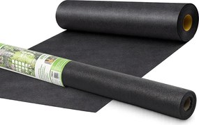 DIVODV Hustá agrovlákna 50 g, 1,5 m × 30 m, protiburinová mulčovací rolka, černá
