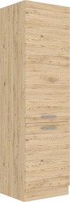 BORDEAUX bb | vysoká skříňka 60 DK-210 2F potravinová s policemi | 60 cm | dub bordeaux