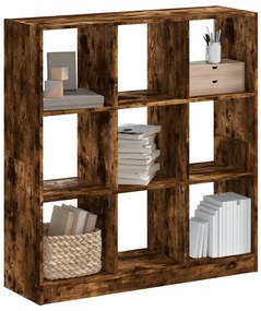 Knihovna kouřový dub 102 x 32 x 108 cm kompozitní dřevo 3307841