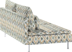 Potah na modul Söderhamn 3-místný, nerozkládací barva modrá látka pletený vzor, vzorované