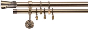 Dvouřadá Garnýž Duncan 25/19 mm starožitné zlato 120 cm