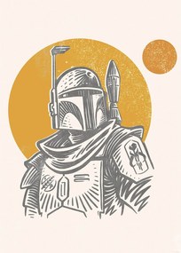 Komar Plakát Star Wars Boba Fett Illustration Iconic 50 x 70 cm