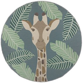 Flair Rugs koberce Kusový koberec Dauntless Eric Giraffe ROZMĚR: 160x160 (průměr) kruh