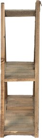 Nástěnná antik dřevěná dekorační polička - 31*11*36 cm