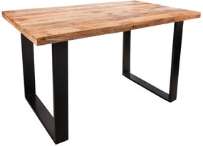 OnaDnes -20% Moebel Living Masivní mangový jídelní stůl Fabio 140 x 80 cm