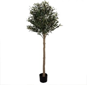 Dekorace umělý stromek olivovník s olivami Olea Tree - 50*50*165 cm