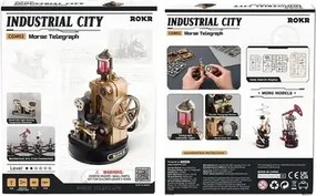 RoboTime 3D mechanická skládačka Morseův telegraf