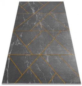 Dywany Łuszczów Kusový koberec Emerald geometric 1012 grey and gold ROZMĚR: 120x170