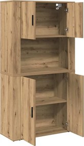 Vysoký bufet Artisanový dub 80 x 33 x 150 cm Kompozitní dřevo 3334337