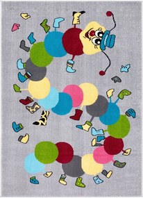 Dětský kusový koberec Agnella Funky TOP IWO Grafitový Rozměr: 240x330 cm