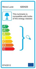 Nova Luce Závěsné svítidlo NEVOSO opálové sklo, 50cm, E27 1x12W Barva: Bílá