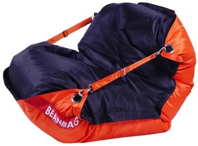 Beanbag Sedací vak 189x140 duo orange - black