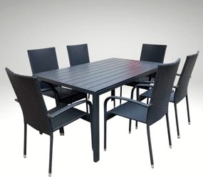 Vikio Zahradní set 140x80 pro 6 osob DT276-140 antracit