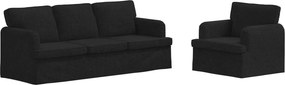 Set pohovek 2 ks Černá textil 3407606