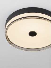Matně černé ocelové LED stmívatelné stropní svítidlo Helios – Nova Luce