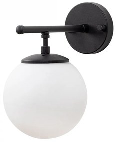 Nástěnná lampa Roe černá/bílá