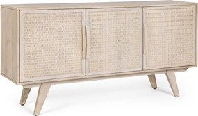 BIZZOTTO Dřevěná komoda SAHANA se 3 dveřmi 155x80 cm 0747053