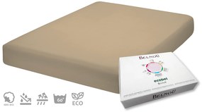 Nepropustné hyperprodyšné prostěradlo BelnoU ECOBEL 90x200 cm - hnědá