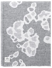Lněný ručník Saimaannorppa, bílo-šedý, Rozměry  48x70 cm
