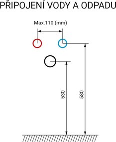 Mereo Mereo, Opto, koupelnová skříňka s umyvadlem z litého mramoru 101 cm, bílá, dub, bílá/dub, černá, CN912M