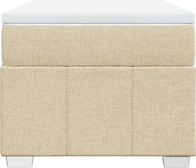 Box spring postel s matrací krémová 80 x 200 cm textil 3285433
