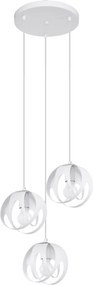 Sollux Lighting Závěsné svítidlo TULOS 3P bílé