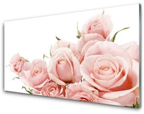 akrylový obraz Růže Květiny Rostlina 140x70cm