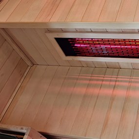 BPS-koupelny Kombinovaná sauna 2v1  - Infrasauna + finská sauna 150x150, 4-5 osob