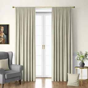 Závěs Velvet, Velur, S Páskou 140 š x 280 v, Zatemňovací 70% Beige