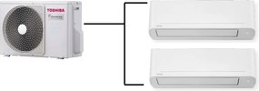 Klimatizace Toshiba Yukai 1+2 ( 2,5kW + 3,3kW) Multi-split R32