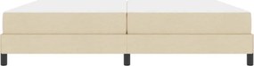 Postel s boxspringem Krémová 200 x 200 cm textil 3398519
