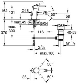 GROHE 32208001 - Bidetová baterie CONCETTO DN 15 lesklý chrom