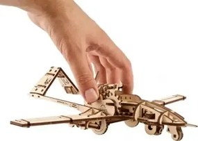 Ugears 3D dřevěné mechanické puzzle Bojový dron Bayraktar TB2 / od 14