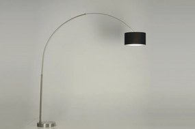 Stojací designová oblouková lampa Adamo Nero
