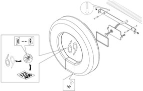 Eglo 98145 - LED Stmívatelné domovní číslo MARCHESA-C LED/15W/230V IP44
