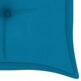 Lavice Batavia se světle modrou poduškou 150 cm masivní teak,  3100845