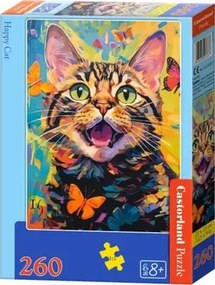 Castorland 27637-1 Puzzle Šťastné kotě / 260 dílků / od 8 let