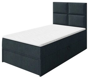 Kontinentálni postel Hudson Lux 1, Strana: pravá, Rozměr postele: 100x200, Potah:: ekokůže Soft 011