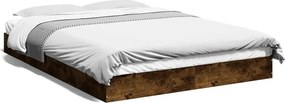 vidaXL Rám postele 120 x 190 cm kompozitní dřevo [842055] Barva: kouřový dub